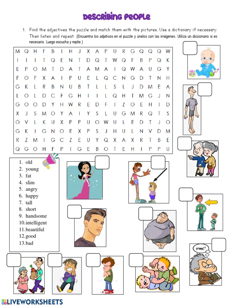 Describing People - Writing Activity | PDF