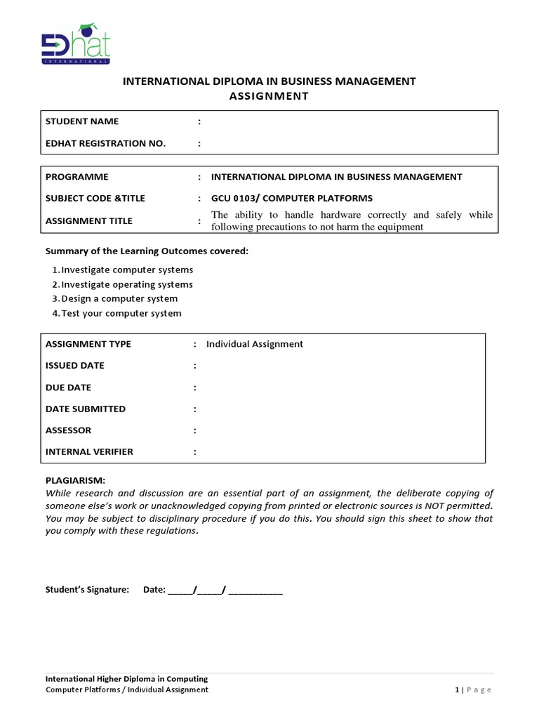 GCU 0103 Computer Platforms | PDF | Operating System | Central Processing Unit