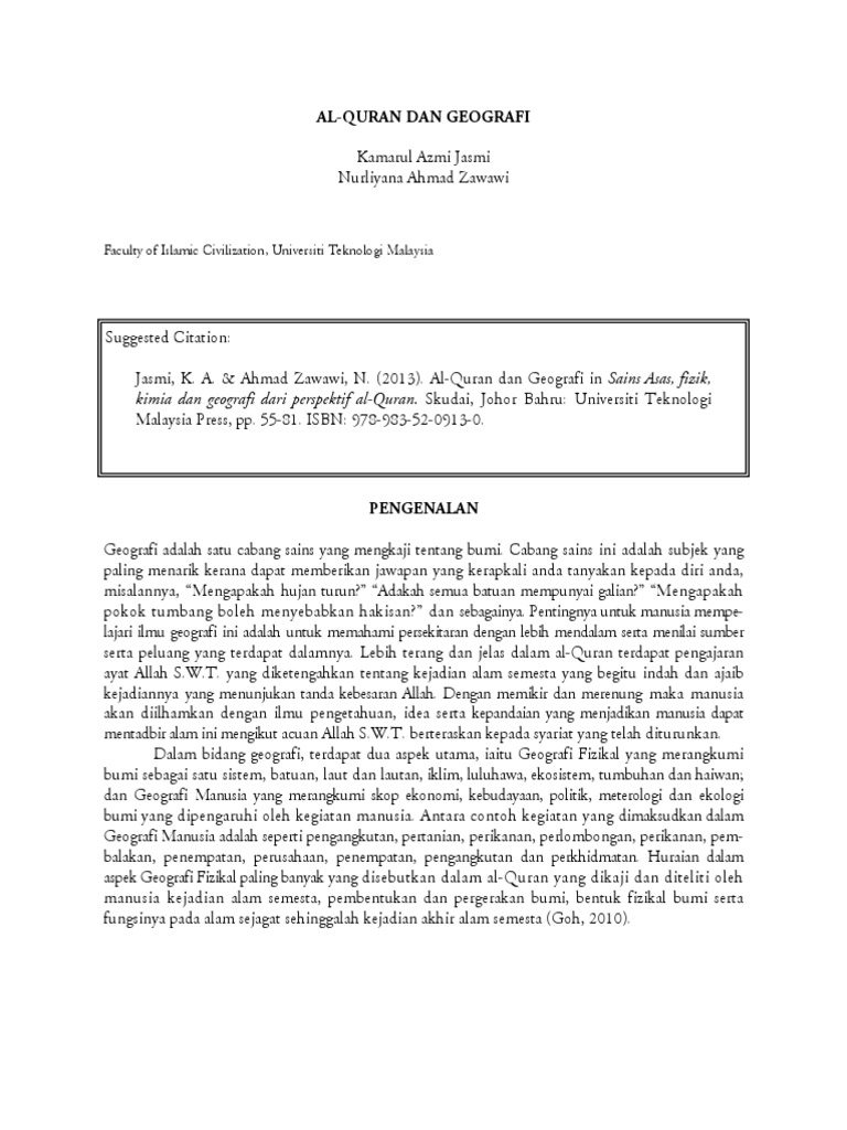 Al Quran Dan Geografi | PDF