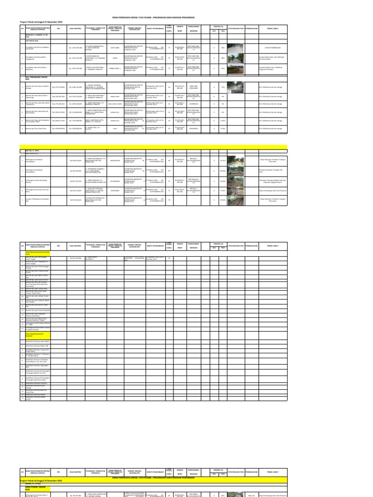 1laporan Progres Pokok-Perubahan 2022 (21!12!2022) | PDF
