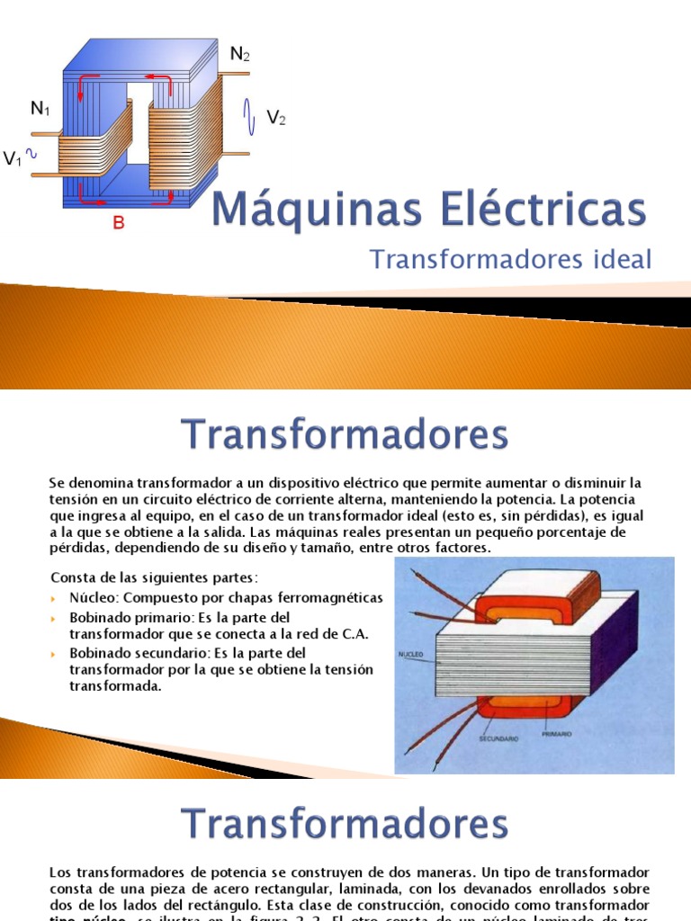 2.máquinas Eléctricas | PDF | Transformador | Inductor