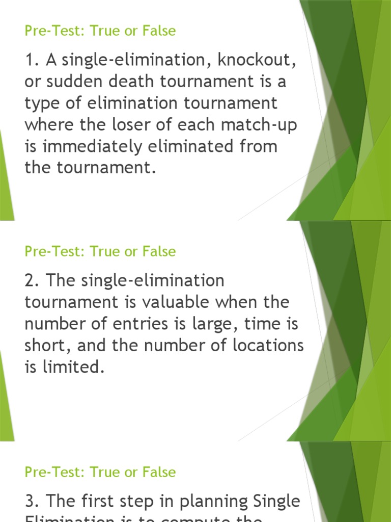 Types of Tournament | PDF | Tournament | Entertainment