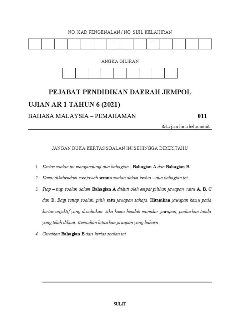 Jawapan Soalan Minggu Lepas | PDF