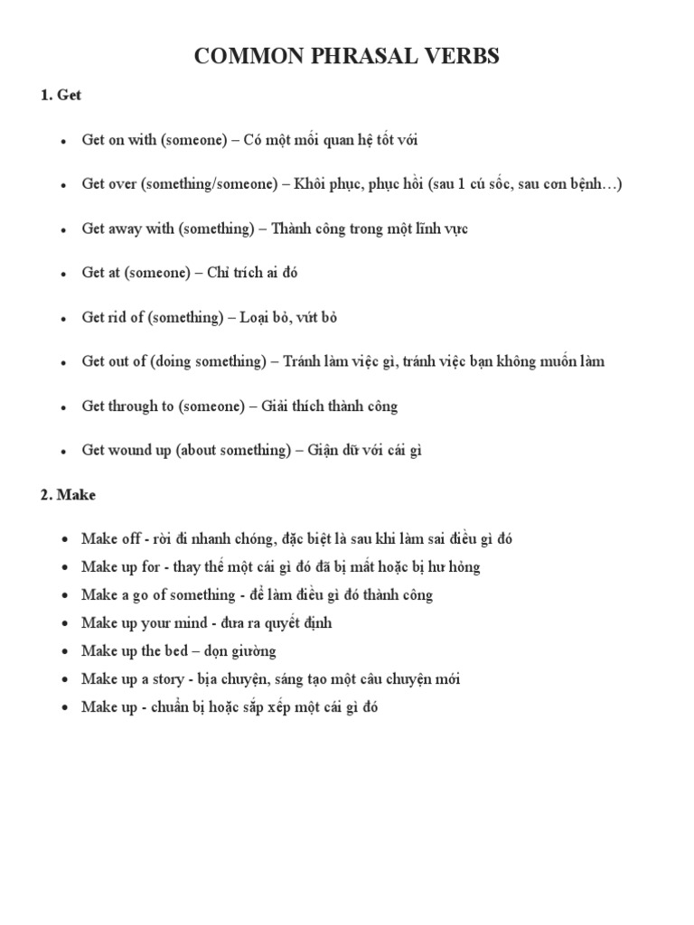 Common Phrasal Verbs | PDF