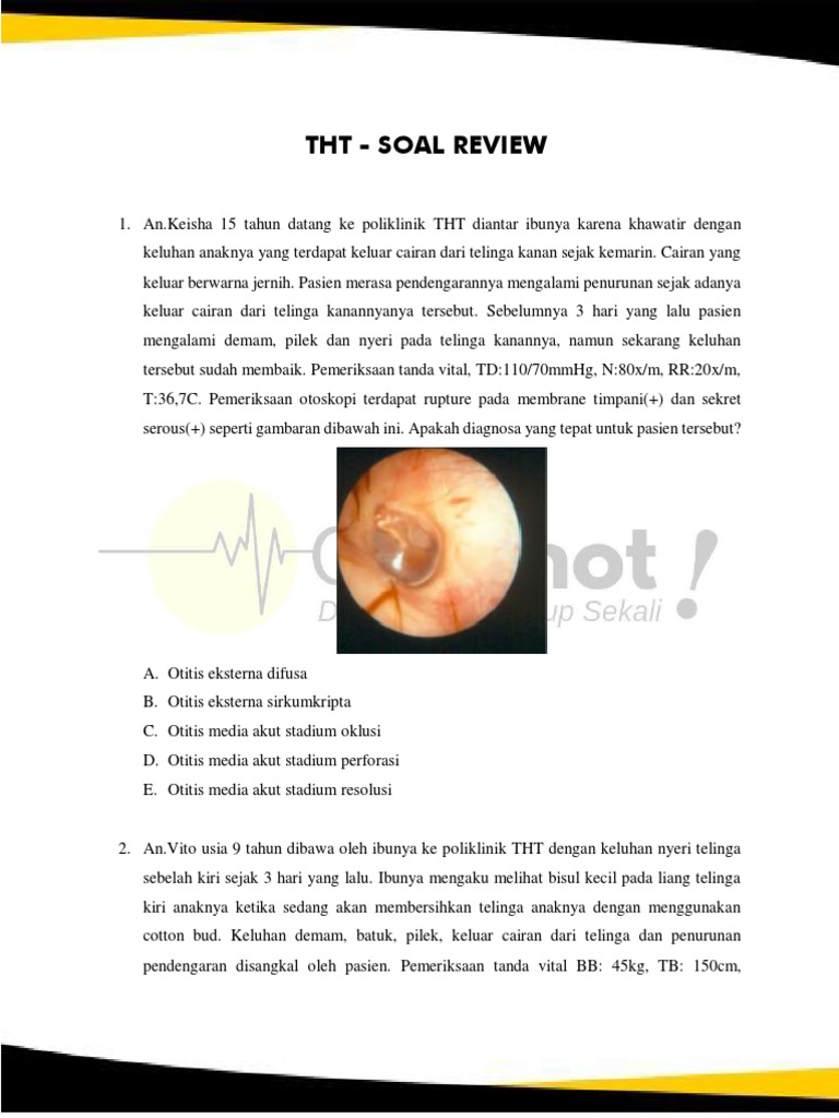 THT - Soal Review - Oneshot | PDF