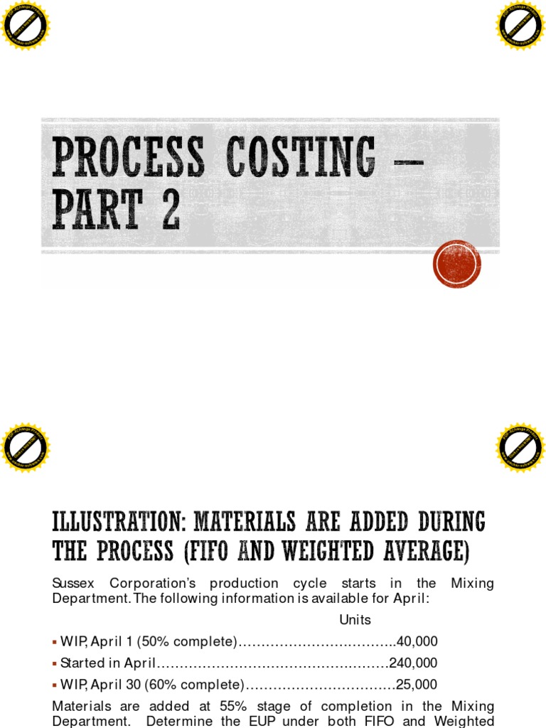 Process Costing and Loss Analysis | PDF