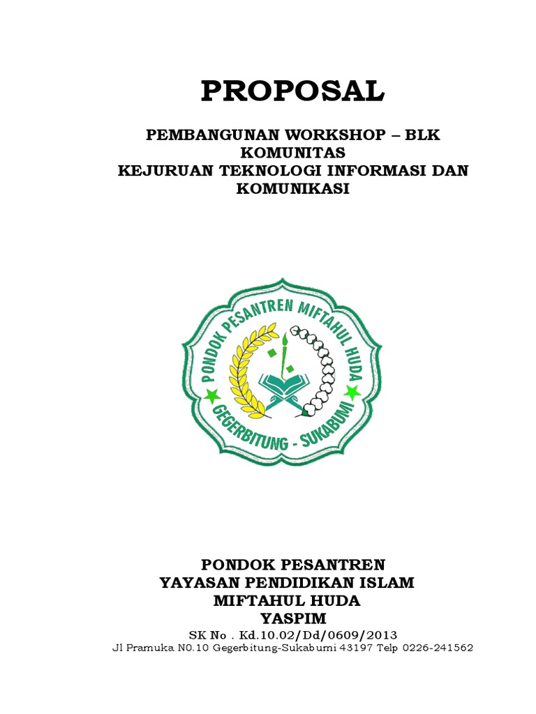 Contoh PROPOSAL BLK TIK 2022 | PDF | Karier & Perkembangan