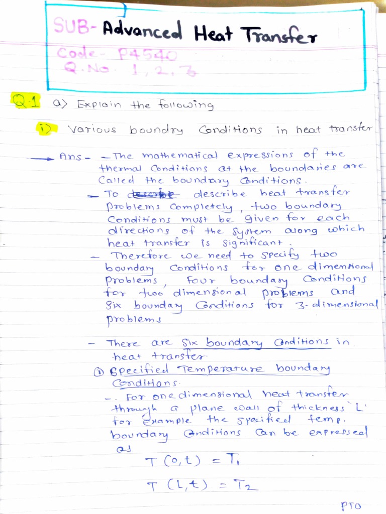 Advanced Heat Transfer Assignment | PDF