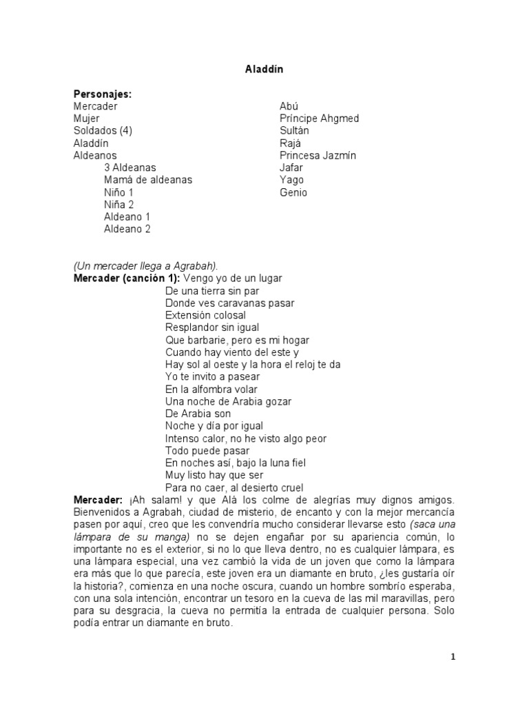 Aladdin | PDF | Genios