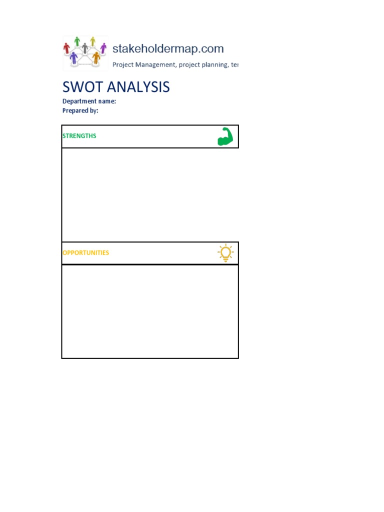 Excel Swot Template | PDF
