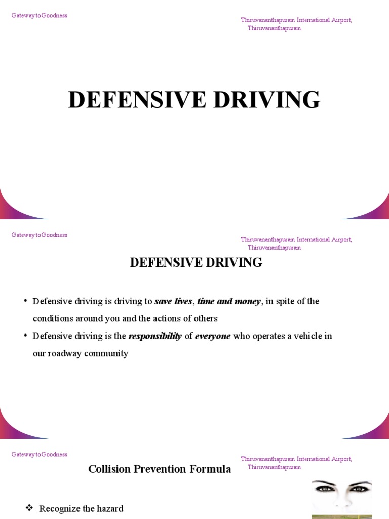 Defensive Driving | PDF | Traffic Collision | Driving