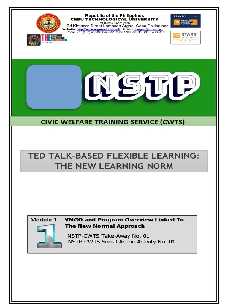 Module 1 Unified Course Pack CWTS 1 2022 2023 | PDF | Sustainability | Learning