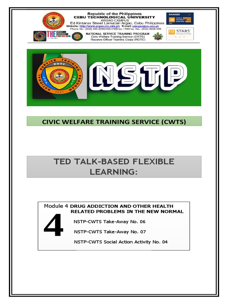 Module 4 Unified Course Pack CWTS 1 2022 2023 | PDF | Substance Abuse ...