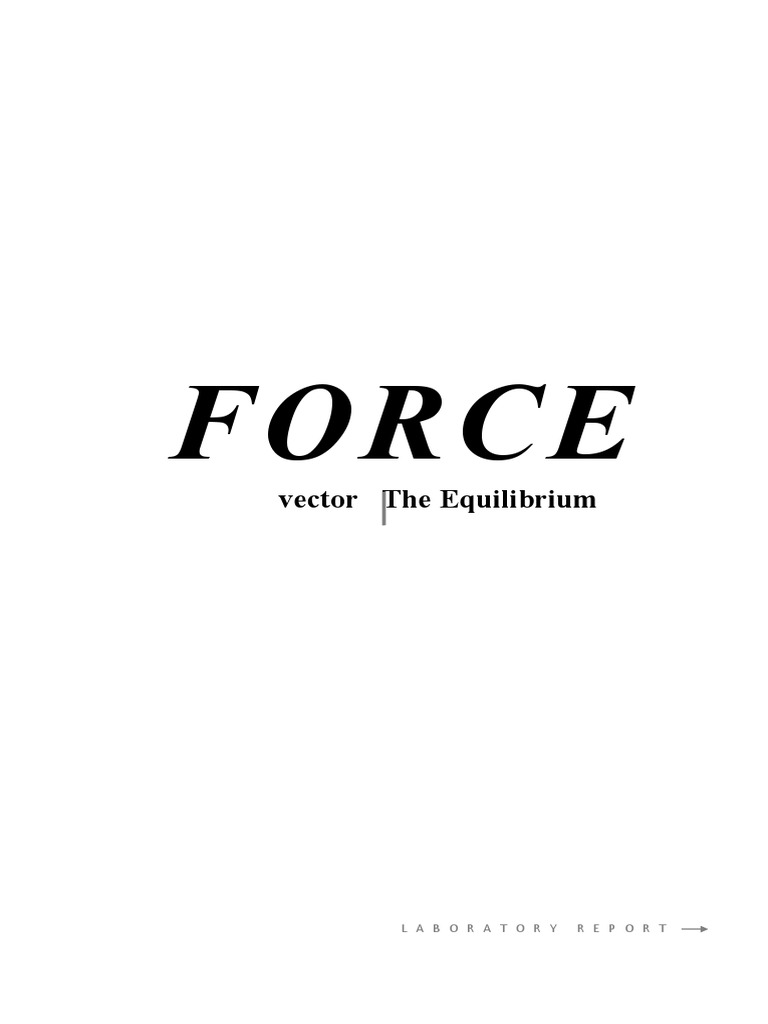 Lab Report Pdf Force Euclidean Vector
