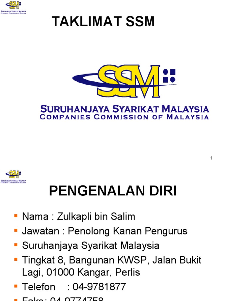 0 SSM - Suruhanjaya Sykt Msia | PDF