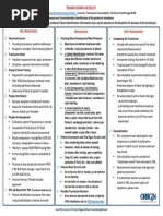 Interfacility Transfer Checklist | PDF | Intensive Care Unit | Medical ...