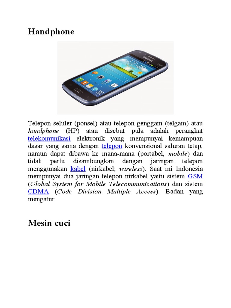 Handphone Tips dan Fungsi | PDF