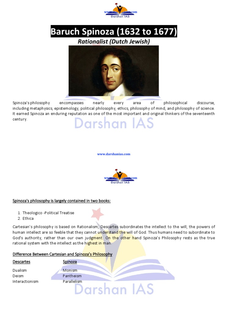 Spinoza | PDF | Substance Theory | Baruch Spinoza