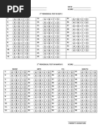 Answer Sheet 50 Items v2 | PDF