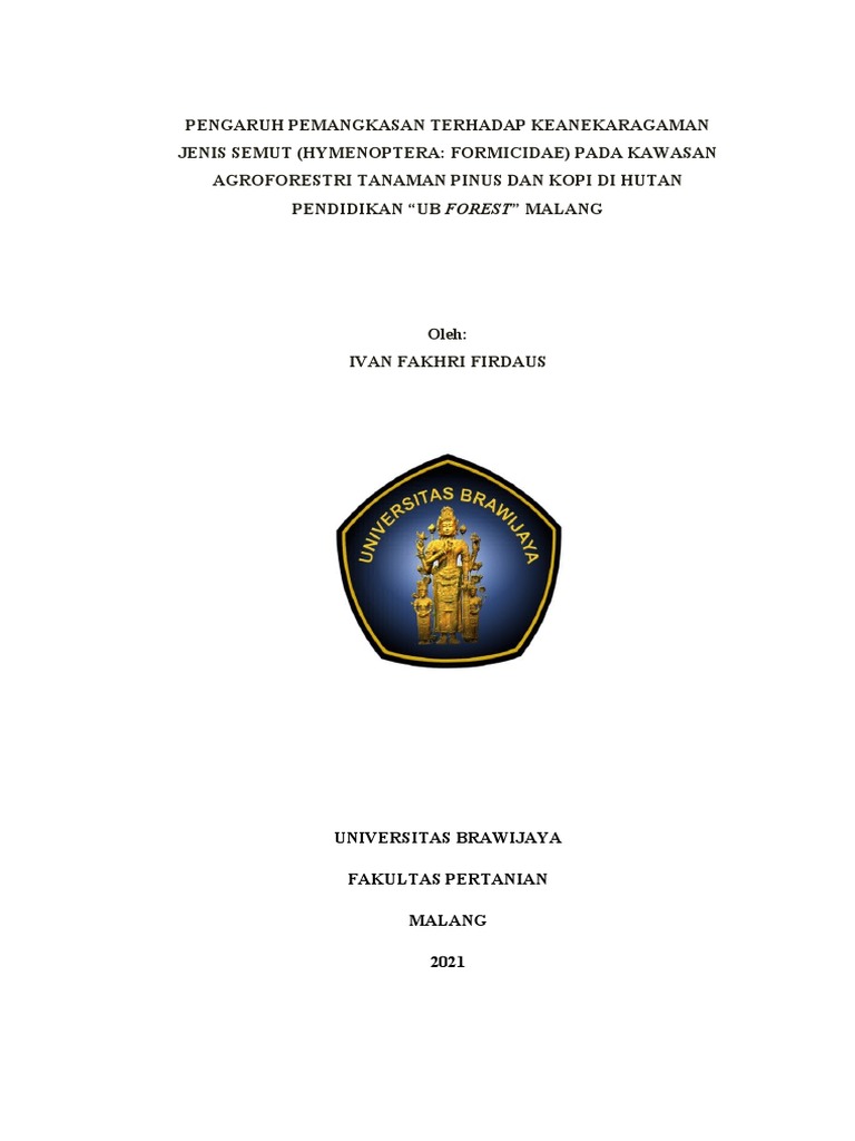 Skripsi Ub Forest Semut | PDF