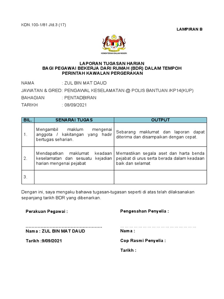 Zul Bin Mat Daud | PDF