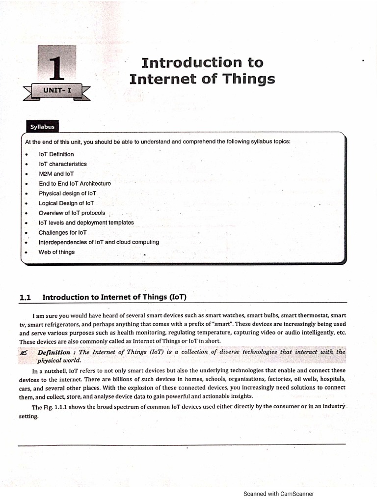 IOT Ch-1 | PDF