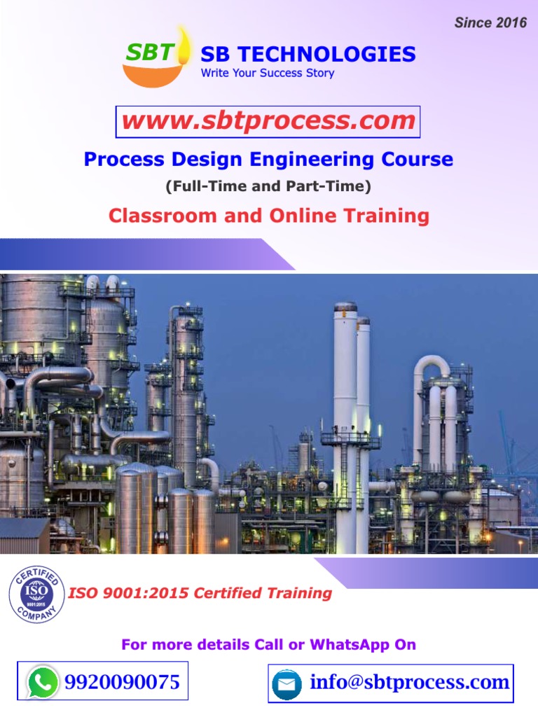 SBT Process Design Chem Engg Brochure | PDF