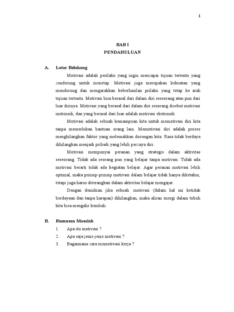Makalah Motivasi SDM | PDF