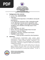 Outreach Project Proposal Format | PDF | Hygiene | Medical Specialties