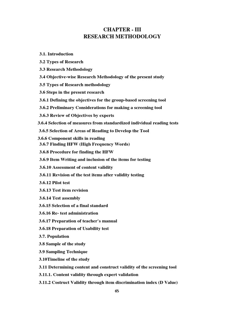 Tools Research Methodology | PDF | Validity (Statistics) | Usability