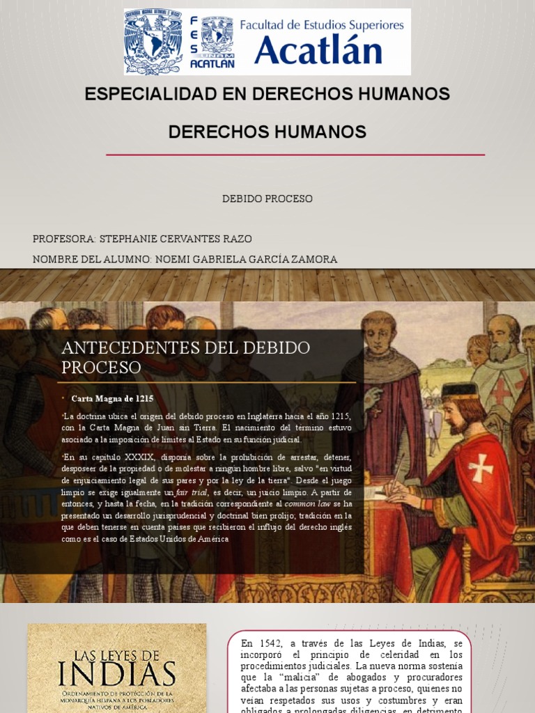 Importancia del Debido Proceso Legal | PDF | Debido al proceso ...