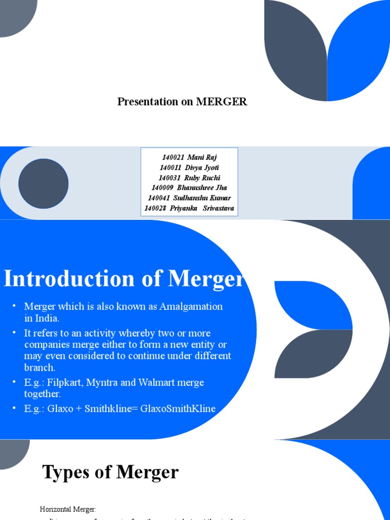 CF Presentation | PDF | Mergers And Acquisitions | Takeover