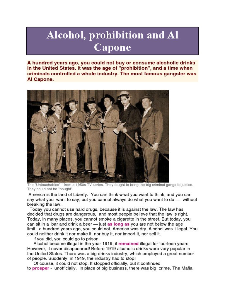 Text Al Capone B1 | PDF | Al Capone | Crimes