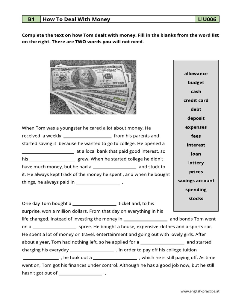 Money Vocabulary | PDF