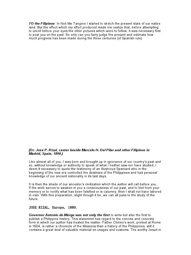 Dr. Jose Rizal's Annotations To Morga's 1609 (Philippine History) | PDF ...