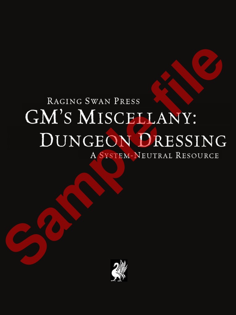 Sample | PDF | Fantasy Role Playing Games | Role Playing Games