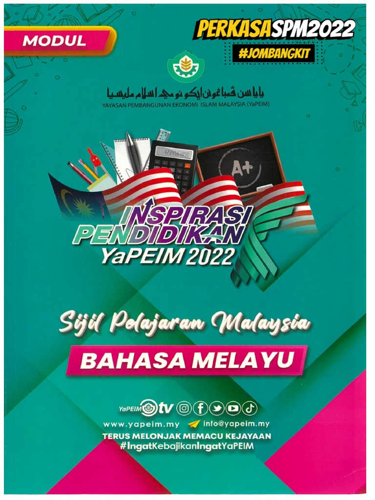 Modul Yapeim 2022 SPM Bahasa Melayu (2) - 230113 - 211500 | PDF