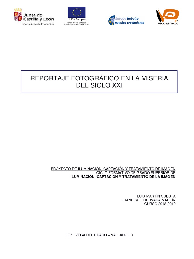 Epígrafes Proyecto ICTI - Luis Martín Cuesta | PDF | Imagen | Pobreza