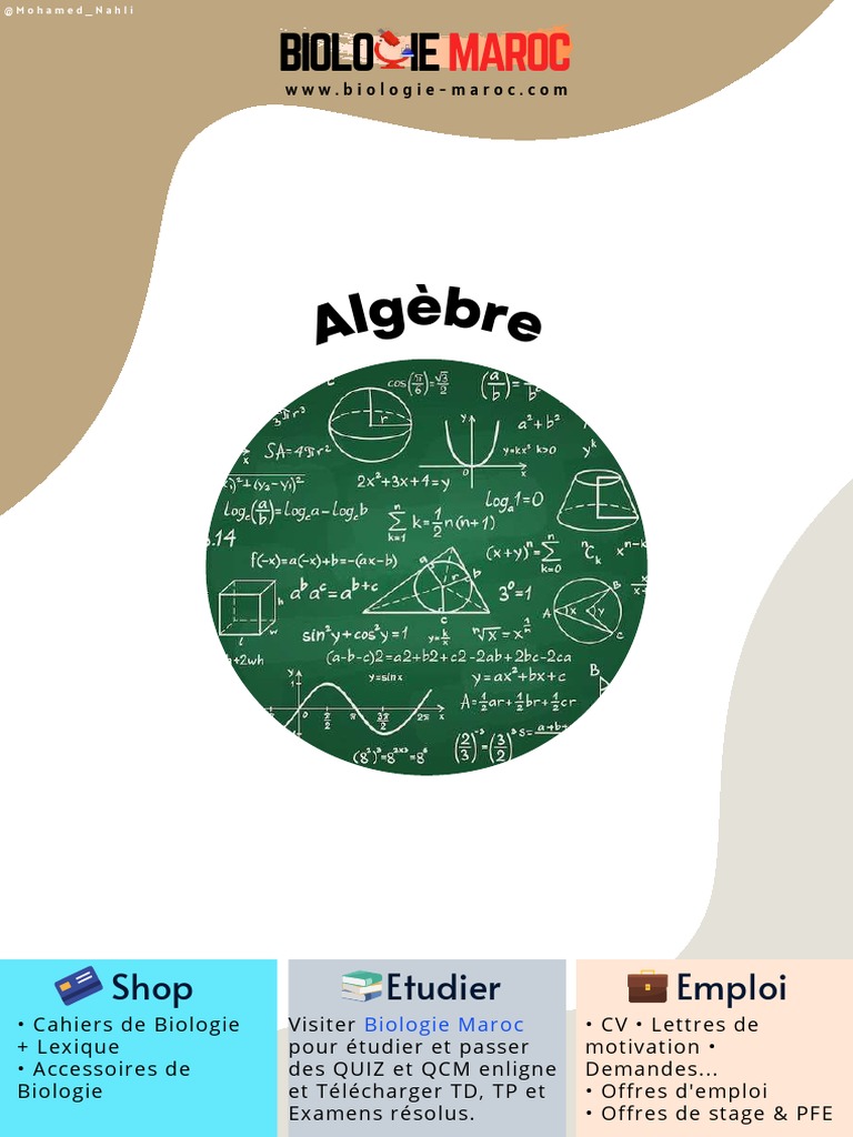 Algebre bcgs1 td1 | PDF | Zéro d'une fonction | Polynôme