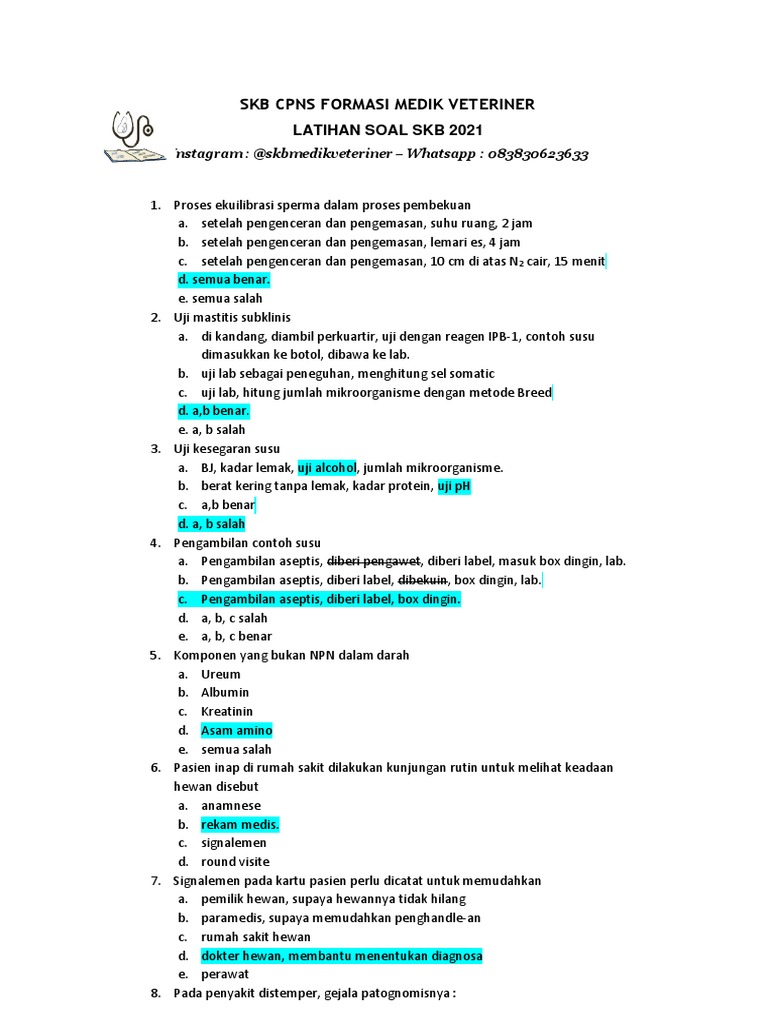 Latihan Soal SKB 24 | PDF