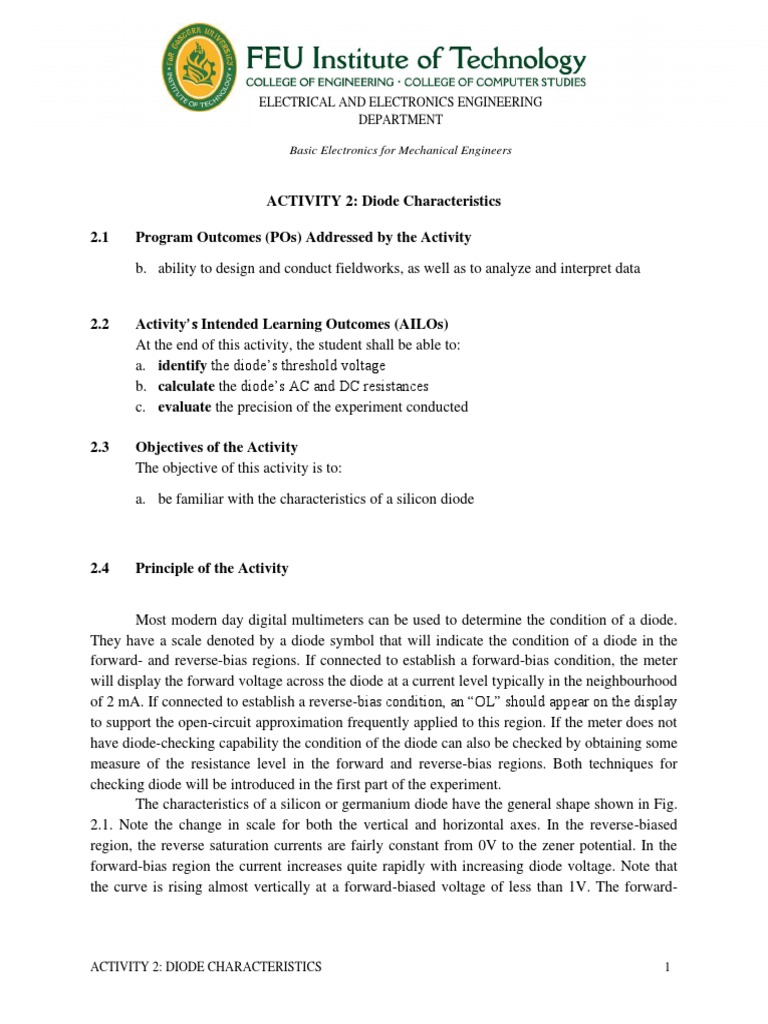 (M2 Technical) Coe0047l | PDF | Diode | P–N Junction