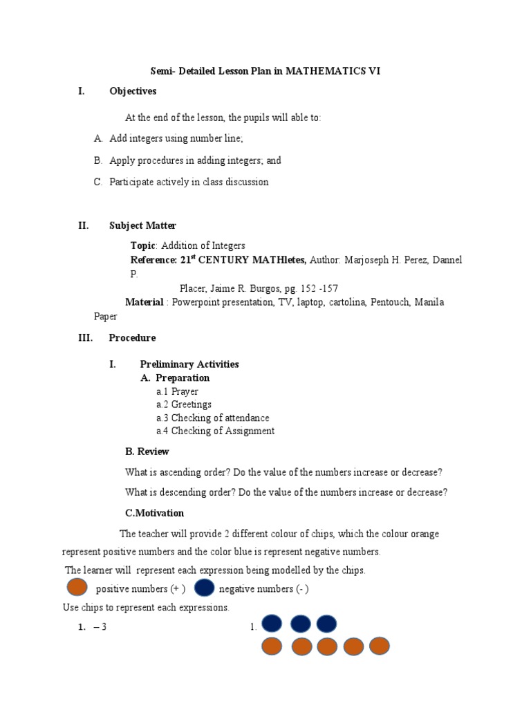 2ND COT MATH Add - of Integers | PDF | Numbers | Mathematics