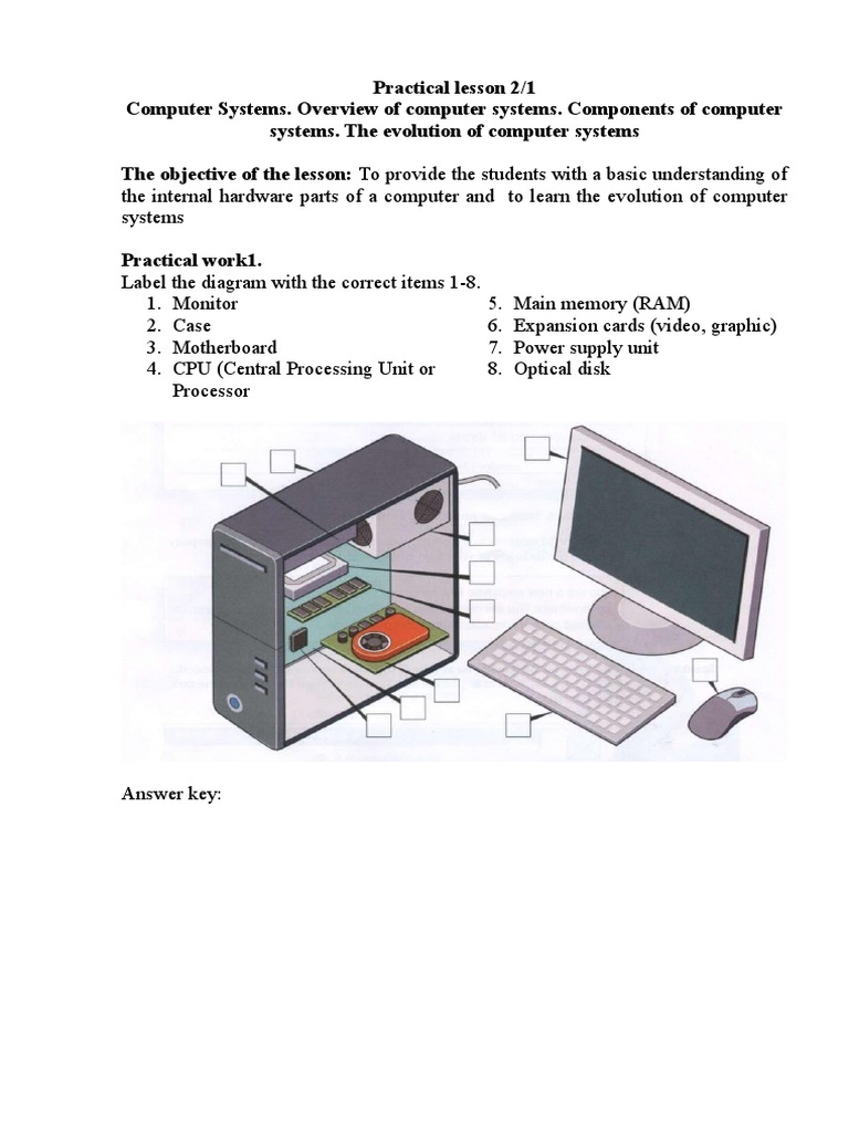Practical Lesson 2 For Students | PDF | Computer Hardware | Computer ...