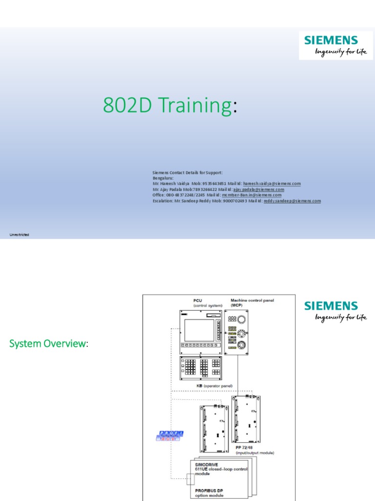 802D Training | PDF