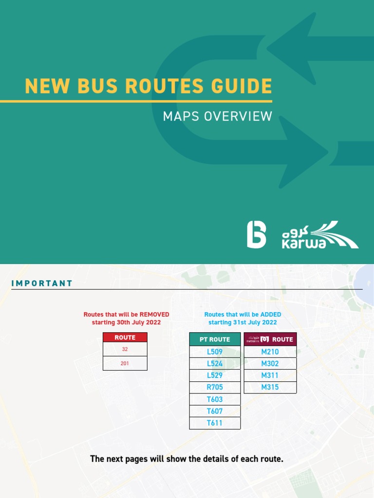 New Bus Routes Map Guide - 31072022 | PDF | Doha