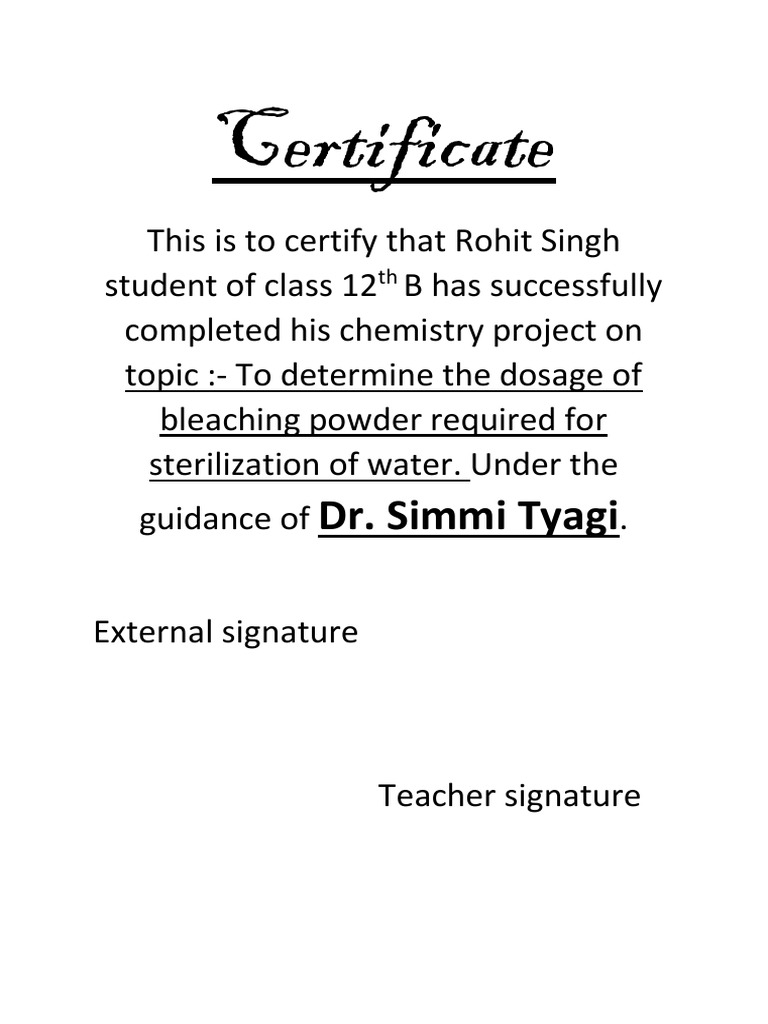 Rohit Sing SVM Certificate | PDF