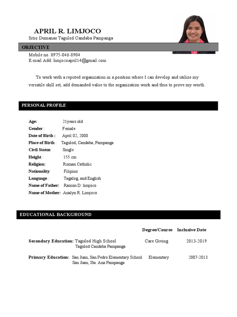 April Resume | PDF