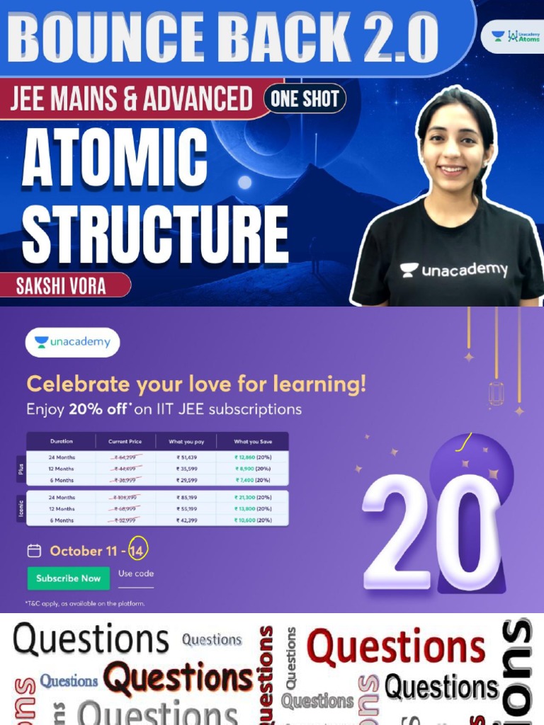 Structure of Atom Bounceback 2.0 | PDF | Atomic Orbital | Electron