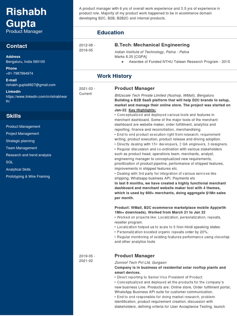 Rishabh Gupta Resume | PDF | Computing | Information Technology Rishabh Gupta Resume | PDF | Computing | Information Technology