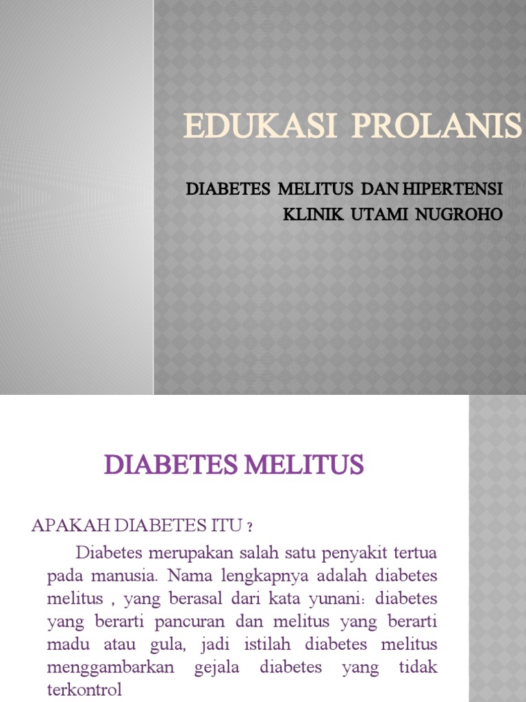Edukasi Prolanis | PDF